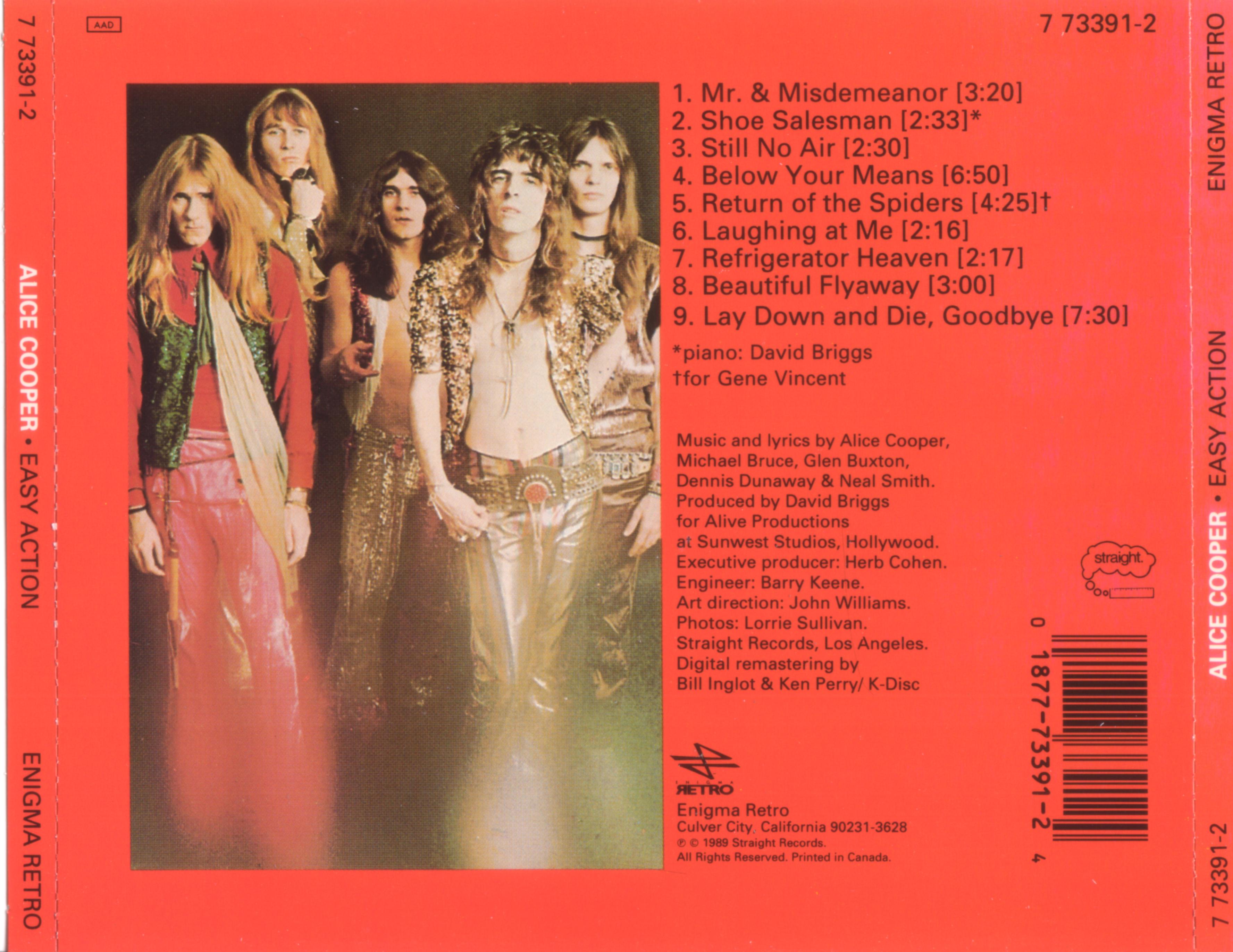 Alice Cooper Easy Action : Back US | CD Covers | Cover Century | Over 1 ...